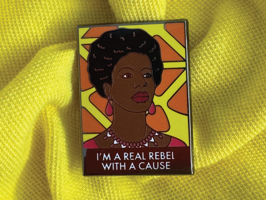Nina Simone Inspired Enamel Pin - Etsy