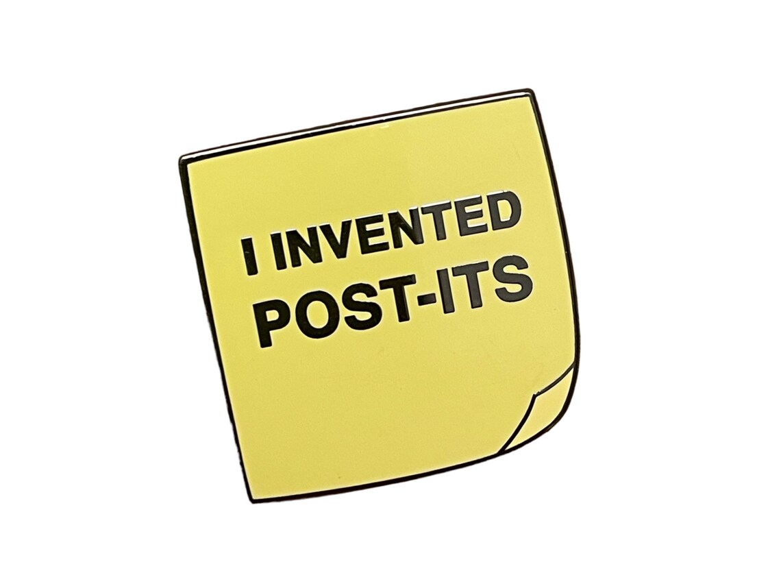 I Invented Post-its Enamel Pin | Inspired by Romy and Michele - Etsy