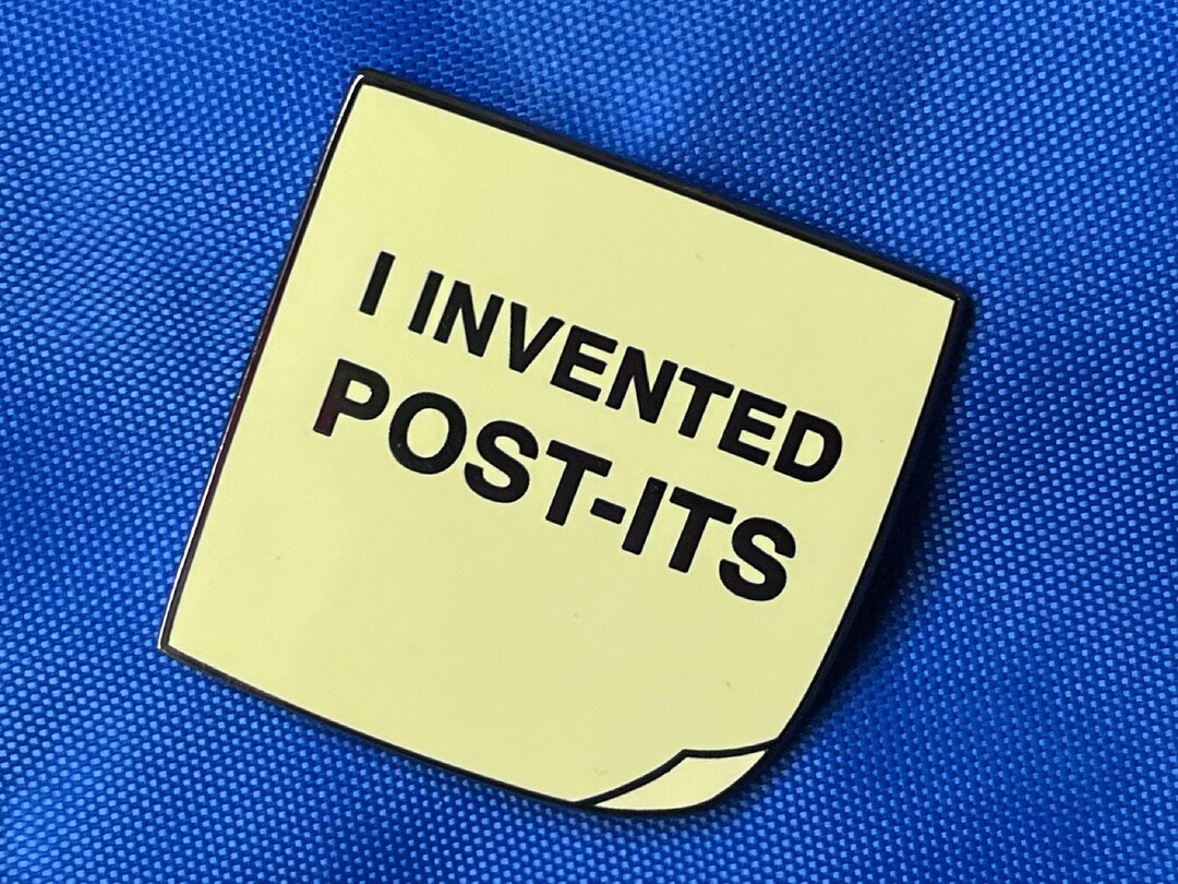 I Invented Post-its Enamel Pin | Inspired by Romy and Michele - Etsy