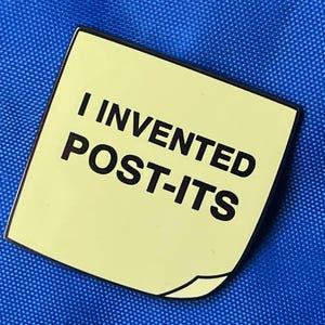 I Invented Post-its Enamel Pin | Inspired by Romy and Michele - Etsy
