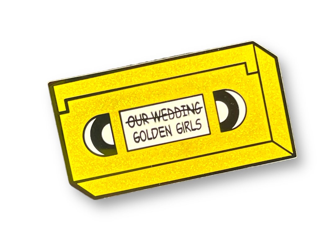 Golden VHS Tape Enamel Pin - Etsy