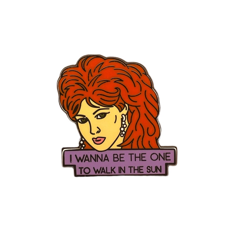 Cyndi Lauper Inspired Enamel Pin Girls Just Wanna Have Fun - Etsy