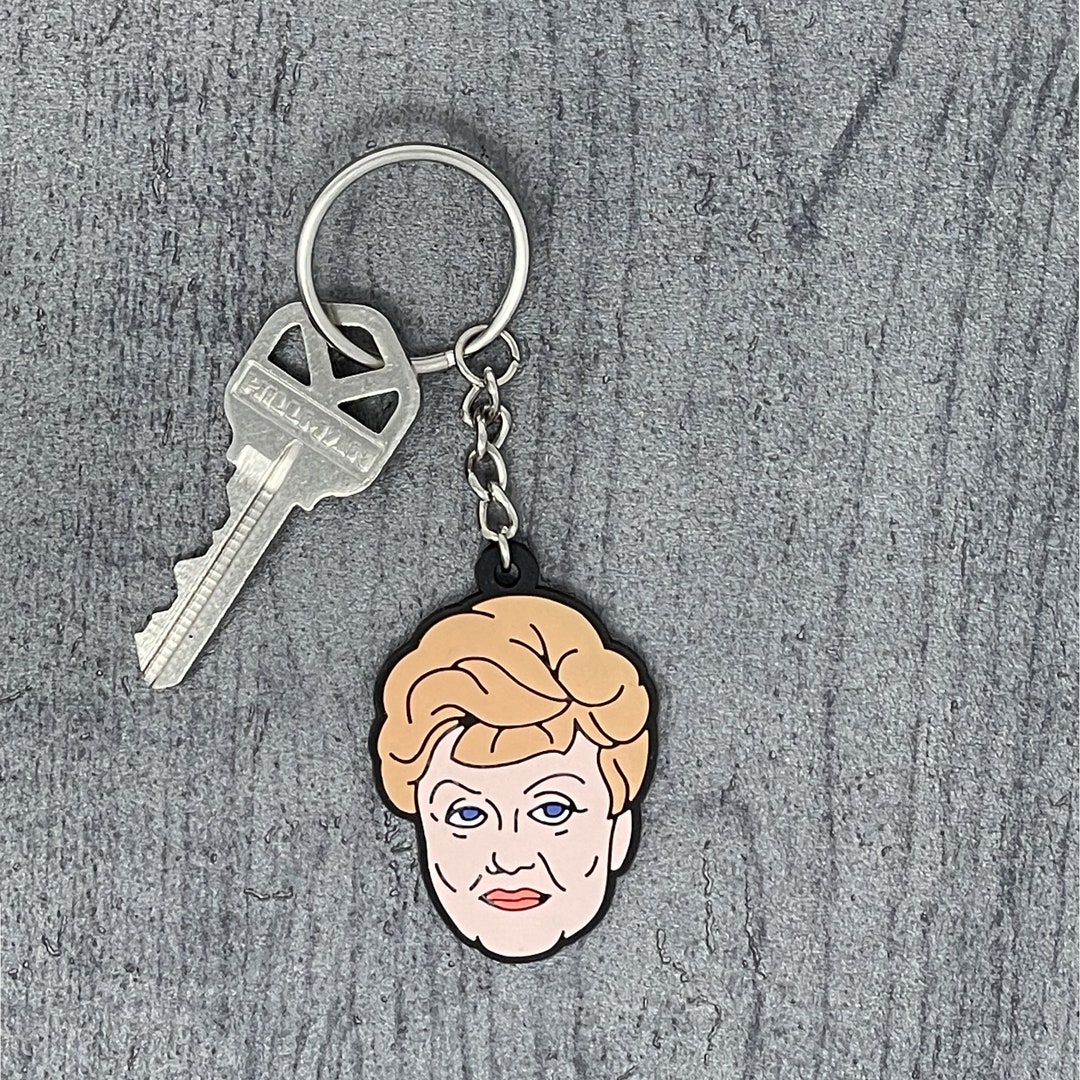 JB Fletcher Soft PVC Rubber Keychain Murder, She Wrote Inspired - Etsy