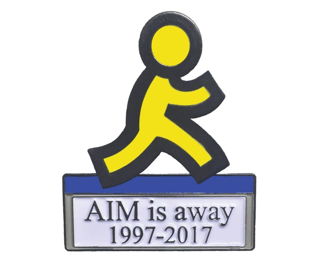 AIM is Away 1997-2017 Enamel Pin DECEMBER 15, 2017 RIP Pin Lapel Pin ...