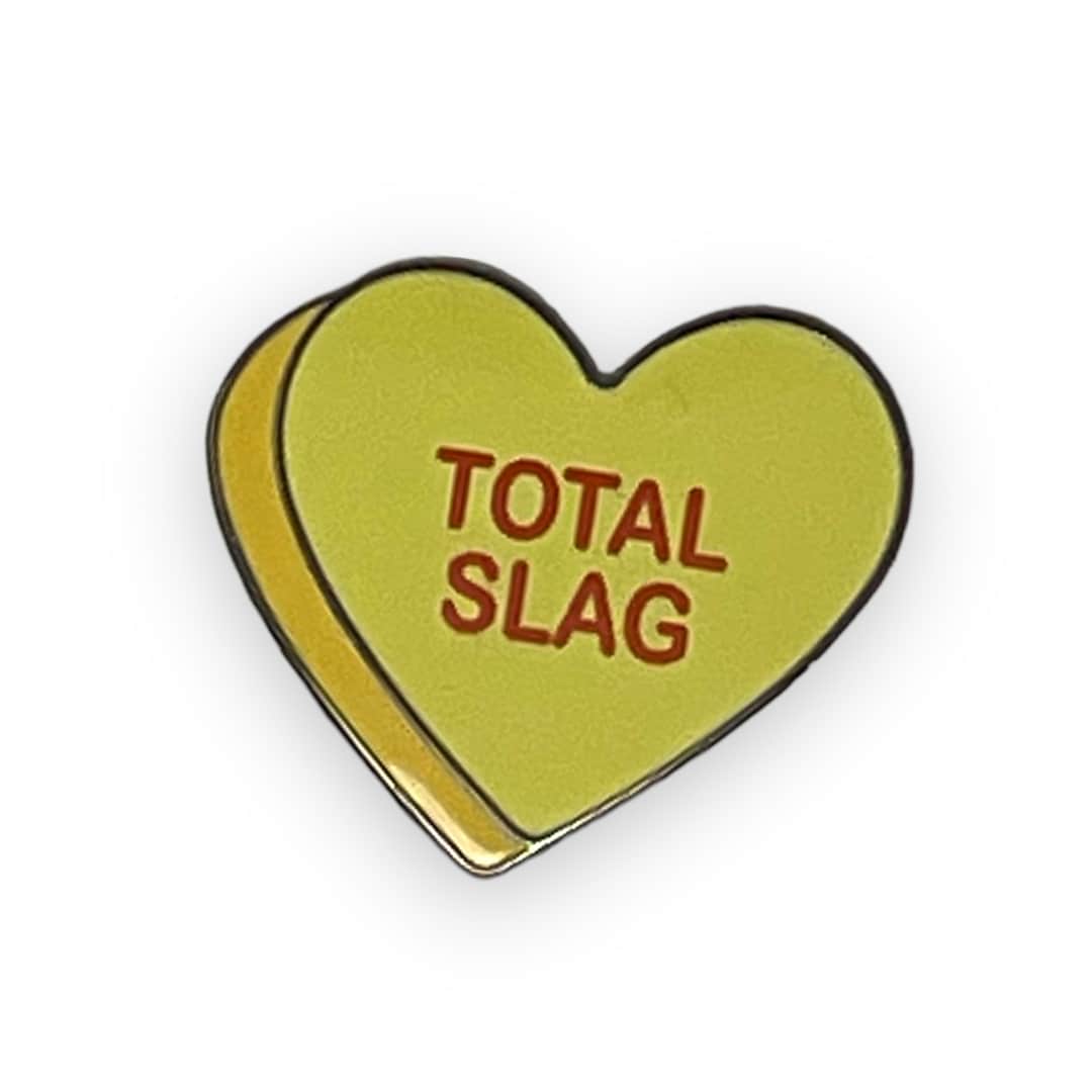 Total Slag Candy Heart Enamel Pin - Etsy