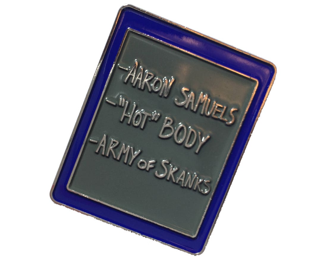 Revenge List Chalkboard Enamel Pin - Etsy