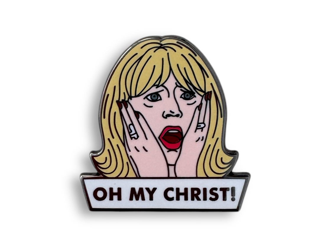 Oh My Christ! It's Pam Shipman Enamel Pin - Etsy