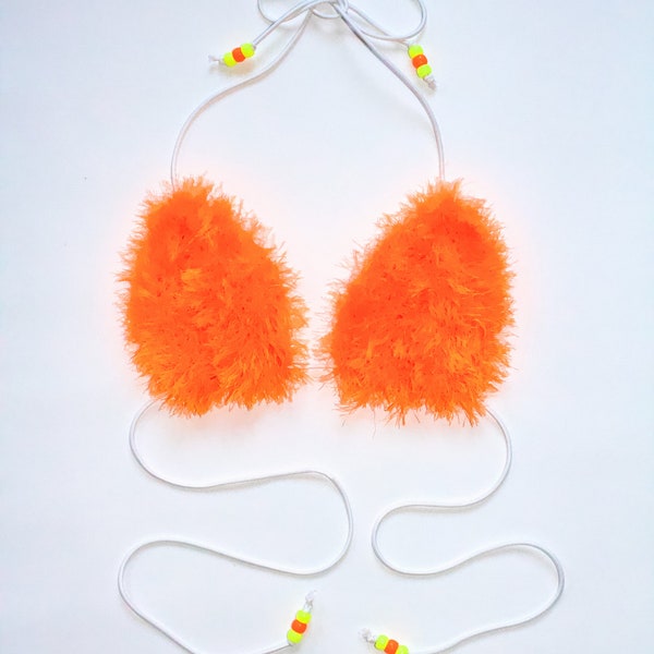 Sexy Fuzzy Bra - Etsy UK