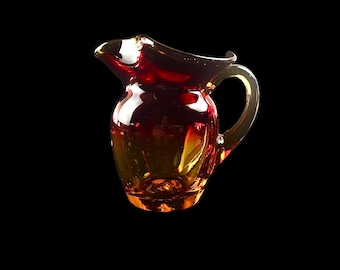 Rainbow Glass Pitcher - Etsy