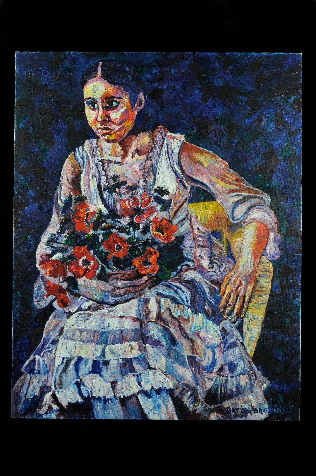 Batya Dagan Original Oil on Canvas--young Bride 22" X 28"----reduced ...