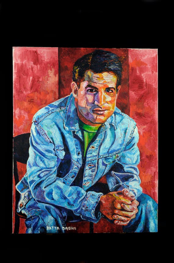 Batya Dagan Original Oil on CanvasThe Actor 22 x | Etsy