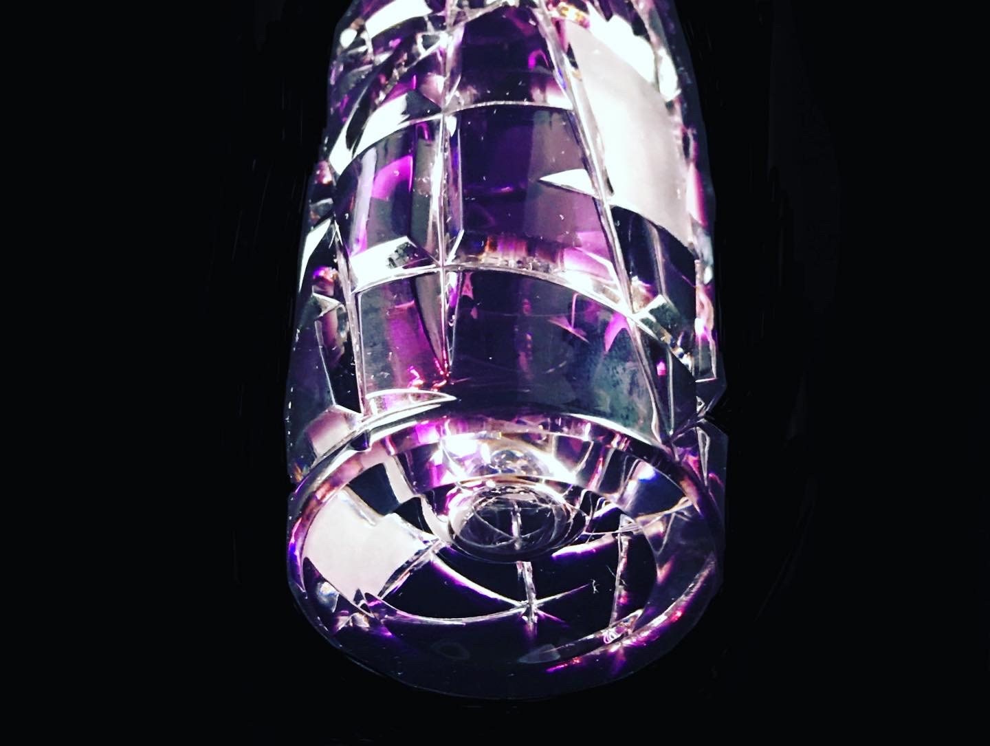 Caesar Crystal Bohemiae Violet to Clear Crystal Mars Bud Vase - Etsy