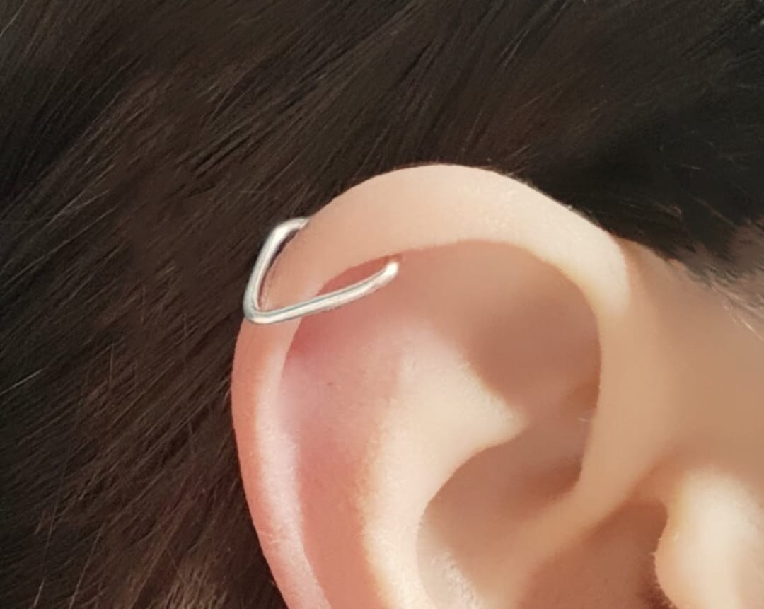 Ear Cuffs, Ear Cuff No Piercing, Triangle Ear Cuff, Triangle Earring, Fake Helix Piercing, Fake ...