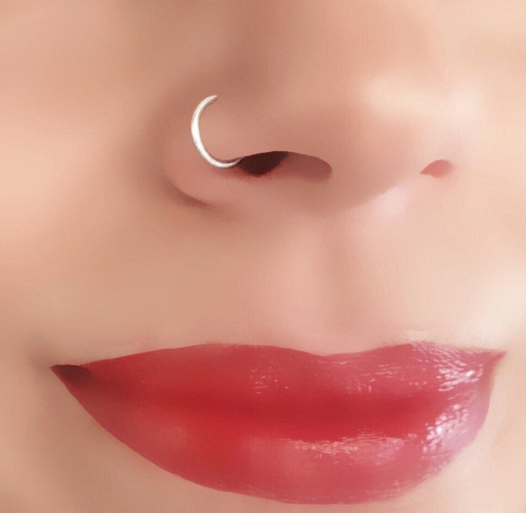 Fake Nose Ring, Fake Nose Piercing, Fake Nose Ring Gold, Faux Nose ...