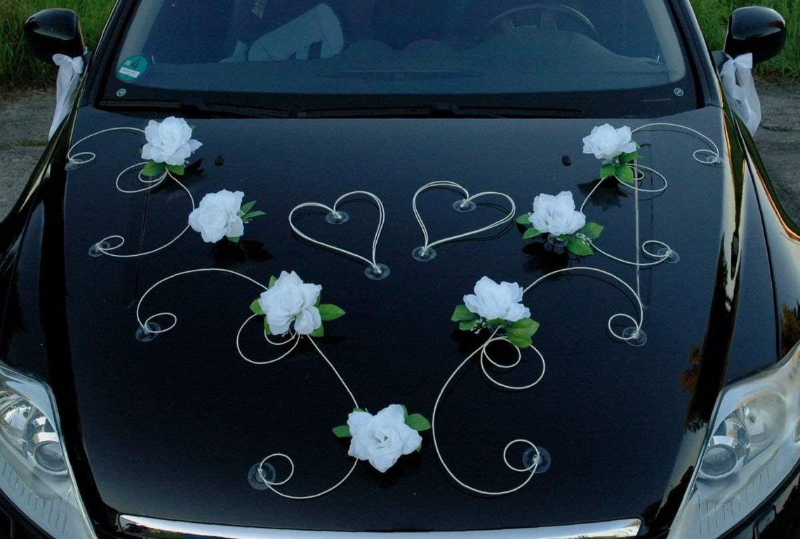 Wedding Car Decorations Wedding Car Kit Unique Flower Decor Wedding ...