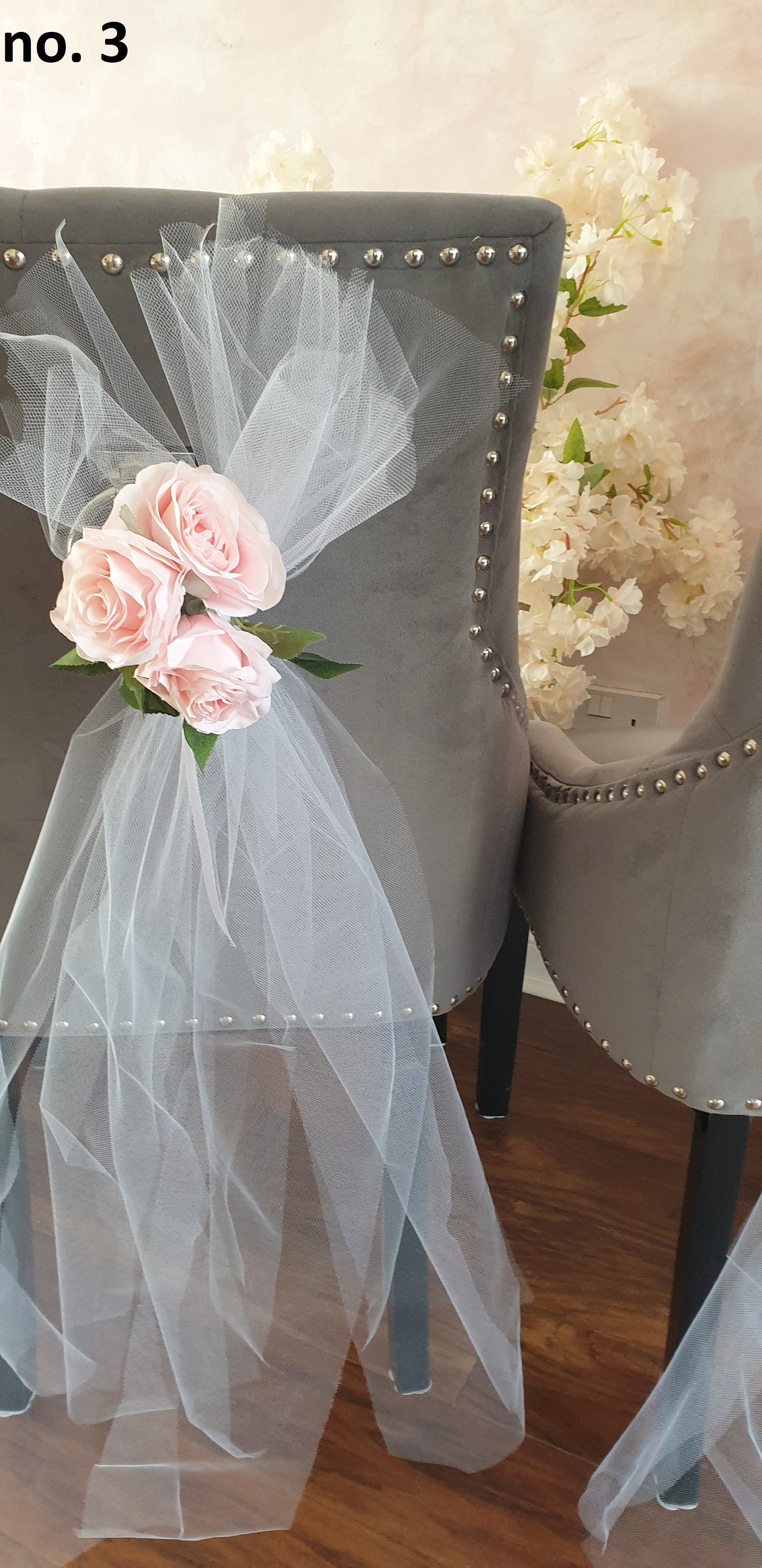 Gypsophila Pew Bow Rustic Baby’s Breath Wedding Aisle Church Decoration ...