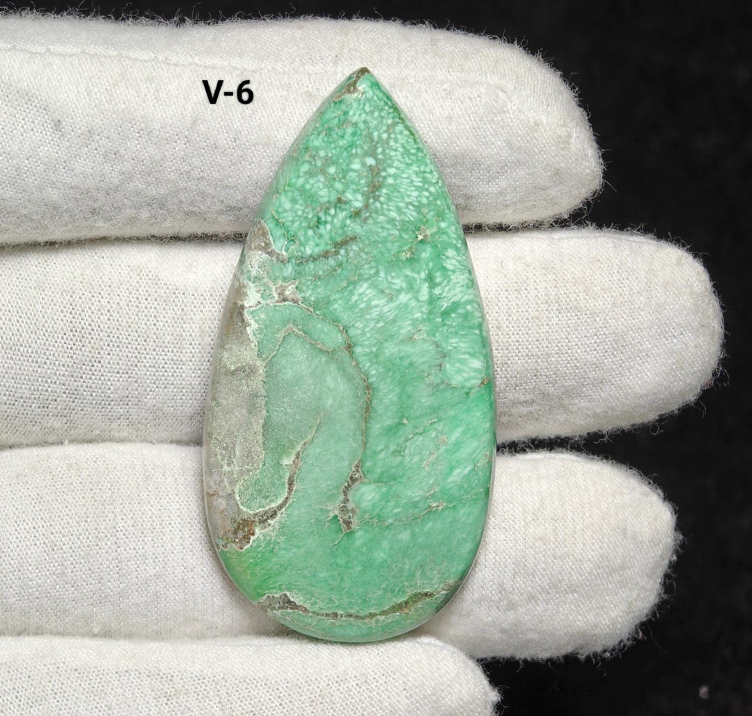 Natural Variscite Cabochon Variscite Flat Back Loose Gemstone - Etsy