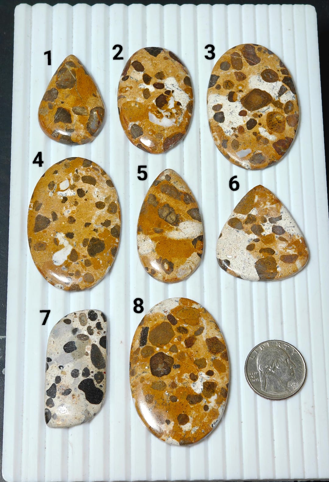 Bauxite Cabochon Natural Leopardite Jasper Mix Shape Cabochon Loose ...