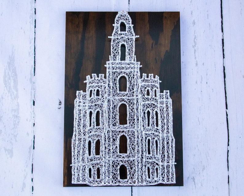 Los Angeles, California LDS Temple | String Art Template | Detail 16x15 ...