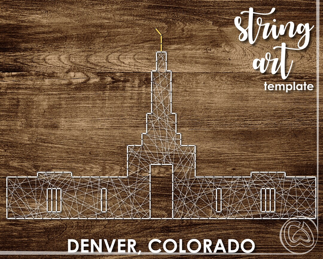 Denver, Colorado LDS Temple | String Art Template | Simple 9x14 | LDS ...
