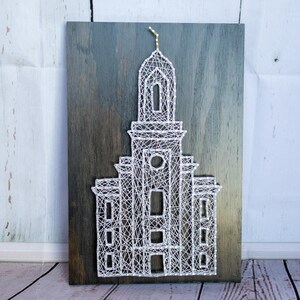 Portland, Oregon LDS Temple | String Art Template | Detailed 12x18 ...