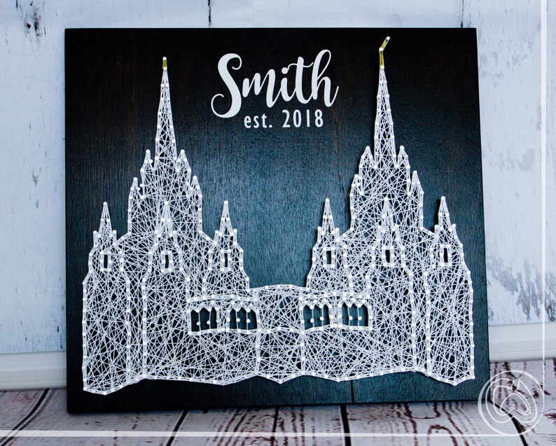Seattle, Washington LDS Temple String Art Template | Detailed 11x19 ...