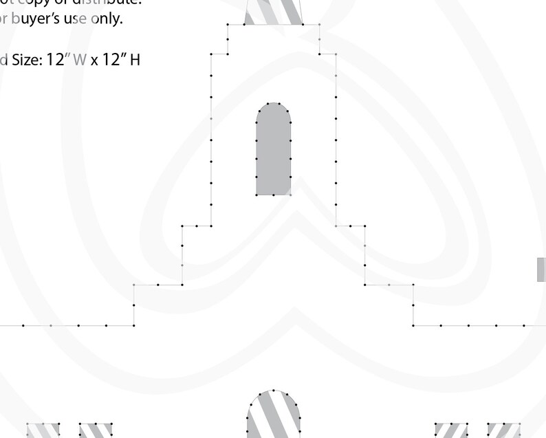 Elko, Nevada LDS Temple String Art Template Simple 12x12 LDS Temple ...