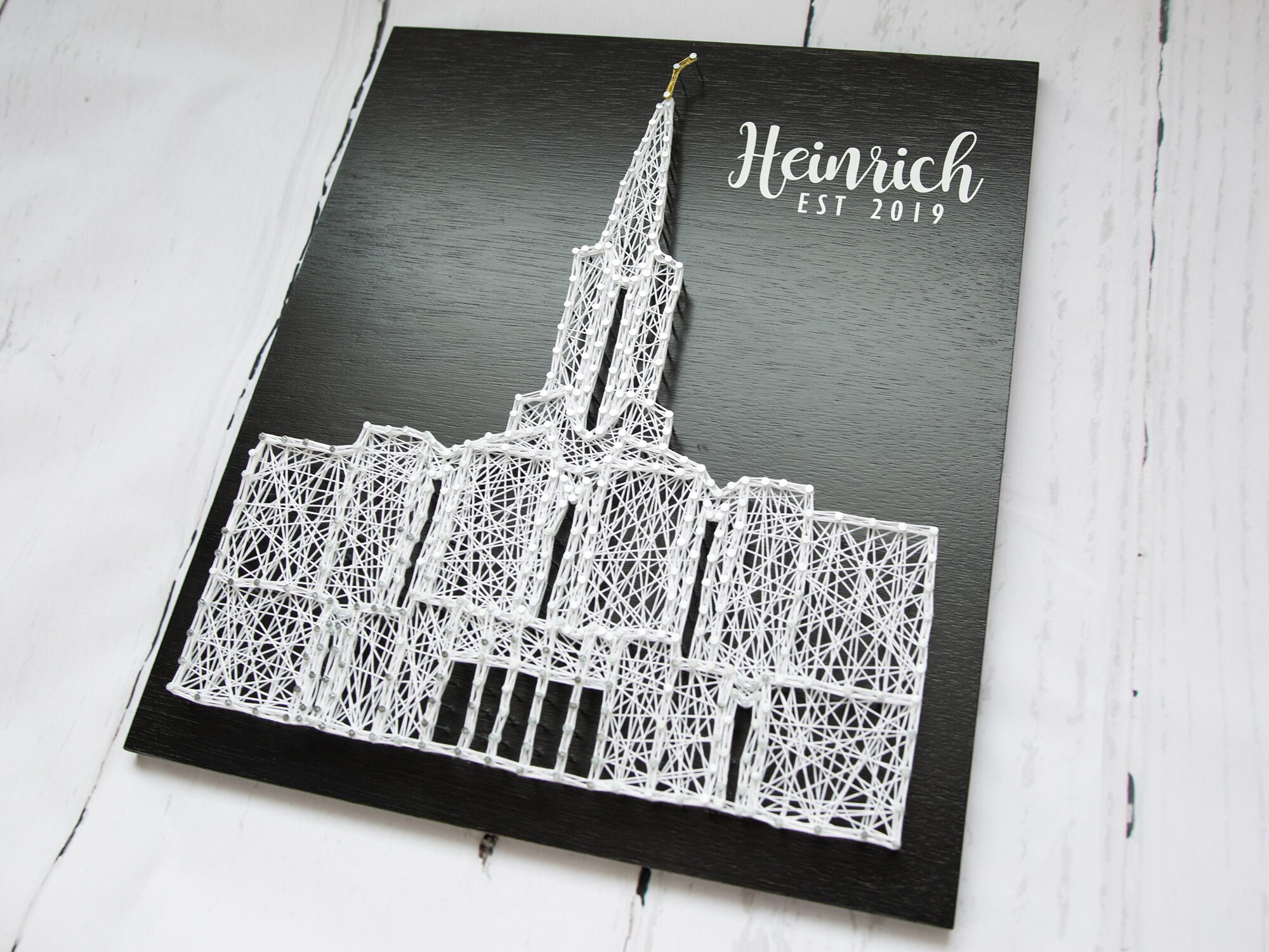 Jordan River, Utah LDS Temple String Art Template Detailed 14x16 LDS ...
