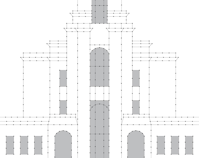 Syracuse, Utah LDS Temple String Art Template | Detailed 12x18 | LDS ...