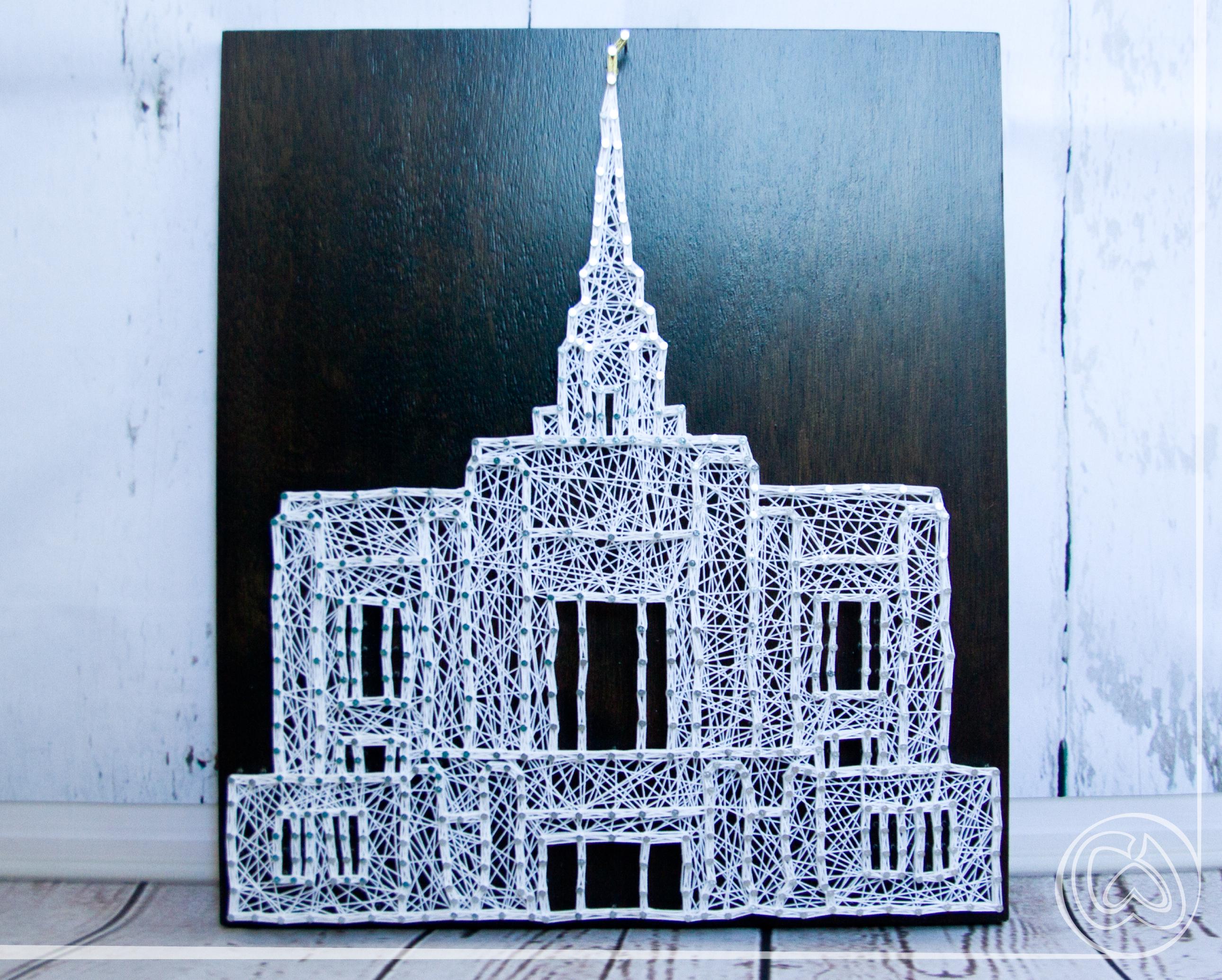 Seattle, Washington LDS Temple String Art Template | Detailed 11x19 ...