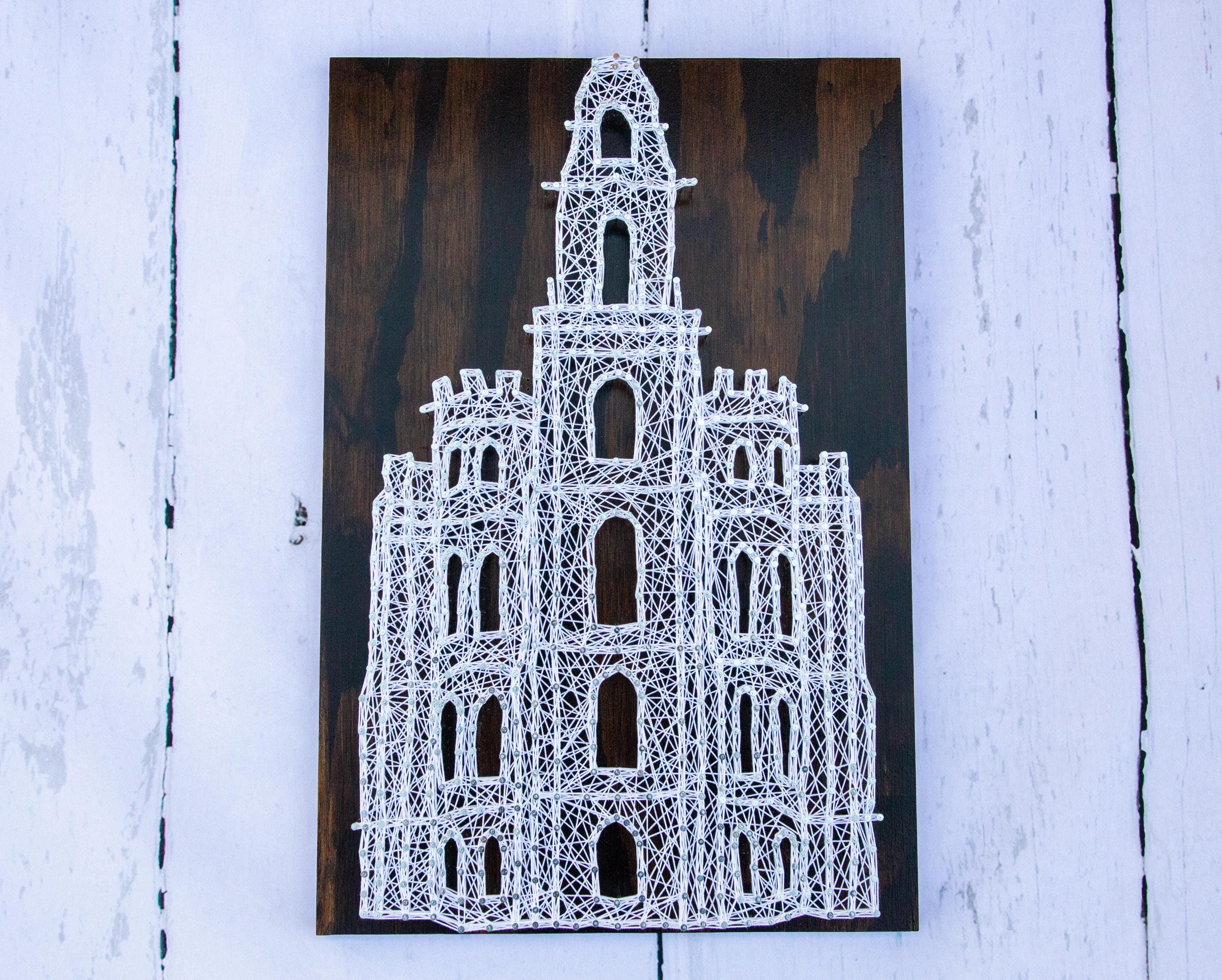 Seattle, Washington LDS Temple String Art Template | Detailed 11x19 ...