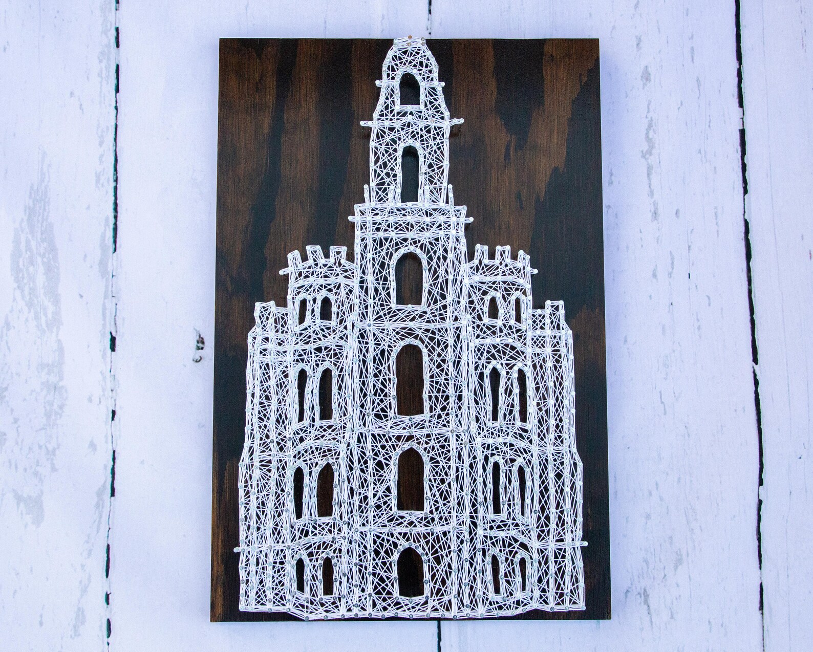 Phoenix, Arizona LDS Temple String Art Template | Detailed 20x10 | LDS ...