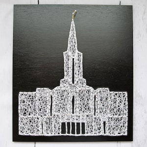 San Diego, California LDS Temple | String Art Template | Detailed 16x14 ...