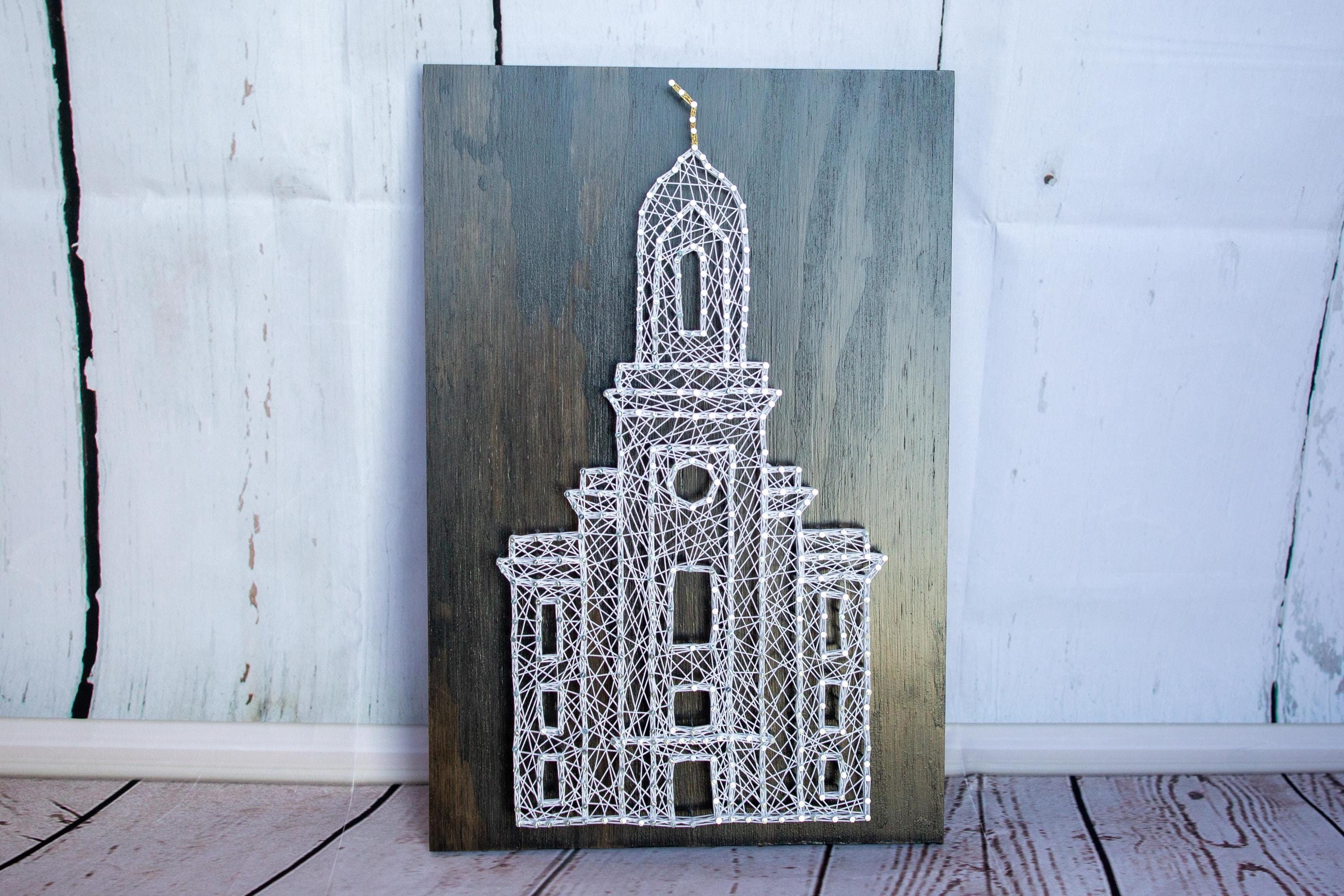 Seattle, Washington LDS Temple String Art Template | Detailed 11x19 ...