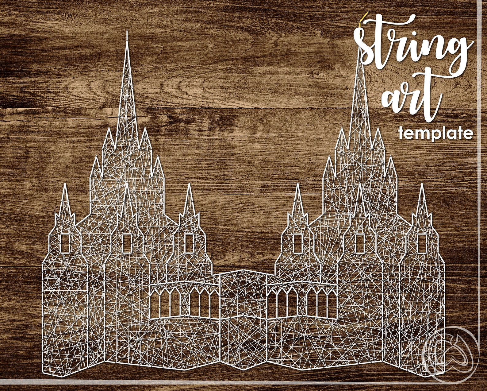 San Diego California LDS Temple String Art Template - Etsy