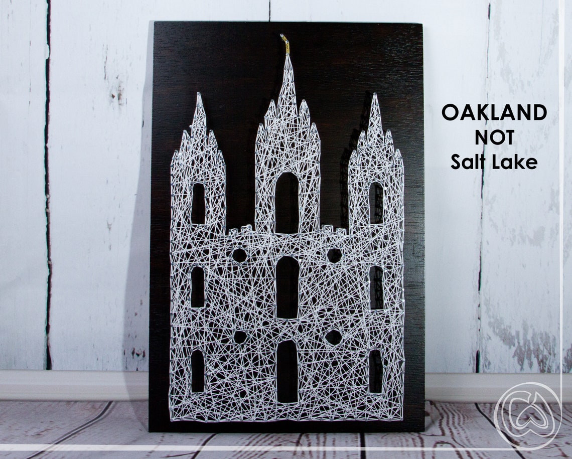 Oakland California LDS Temple String Art Template Simple - Etsy