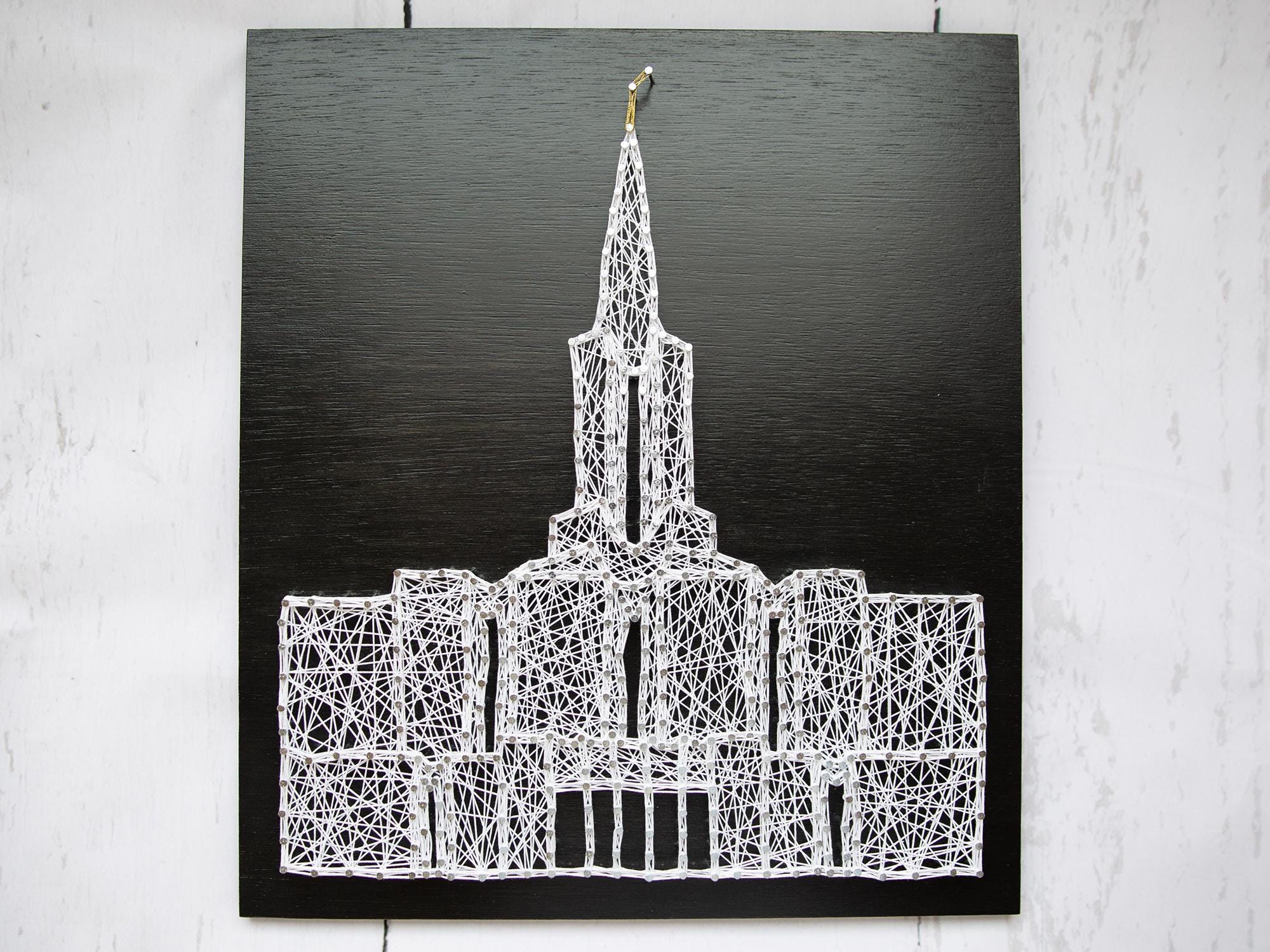 Seattle, Washington LDS Temple String Art Template | Detailed 11x19 ...