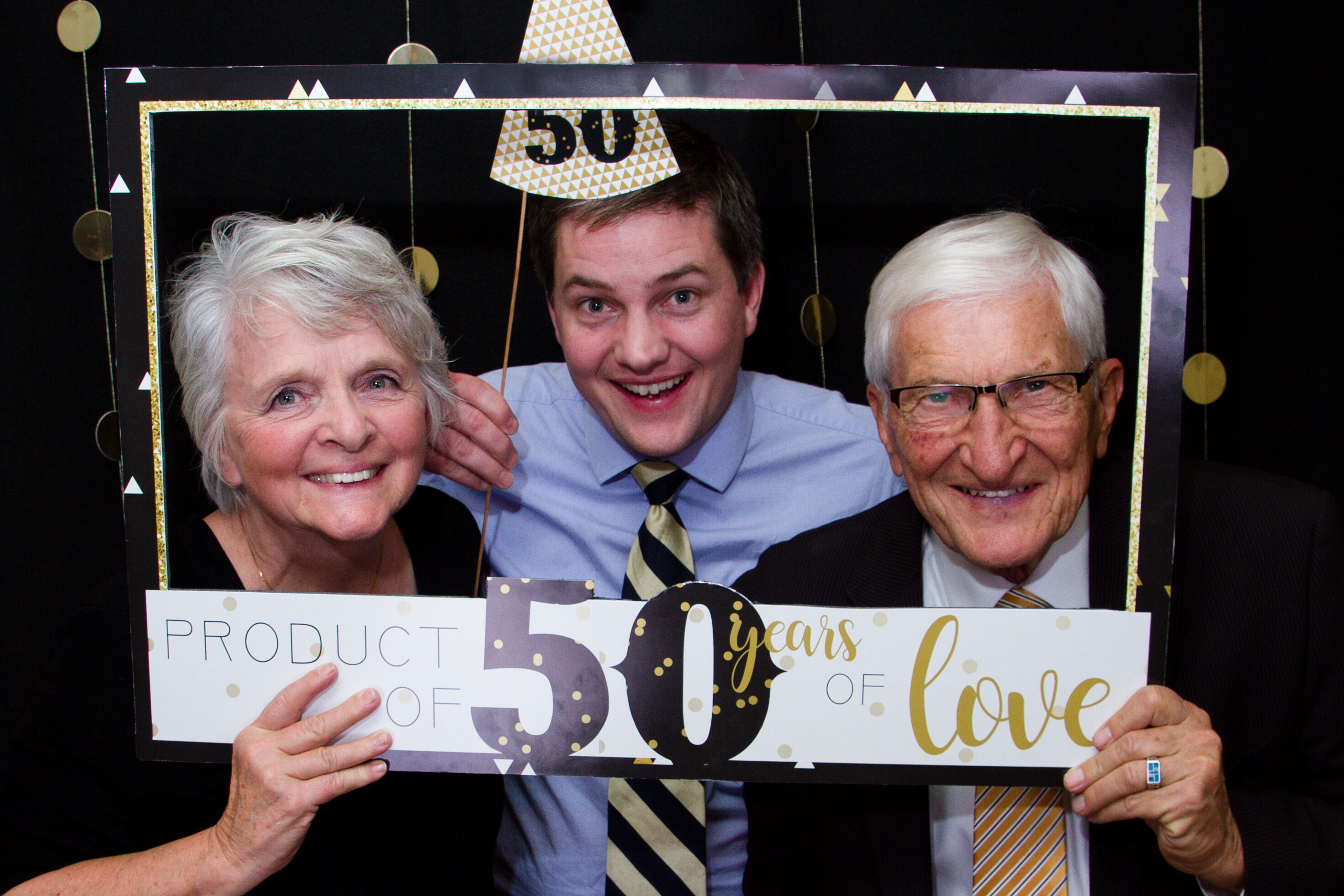 50th Anniversary Photo Booth Props Printable | Photo Booth Frame ...