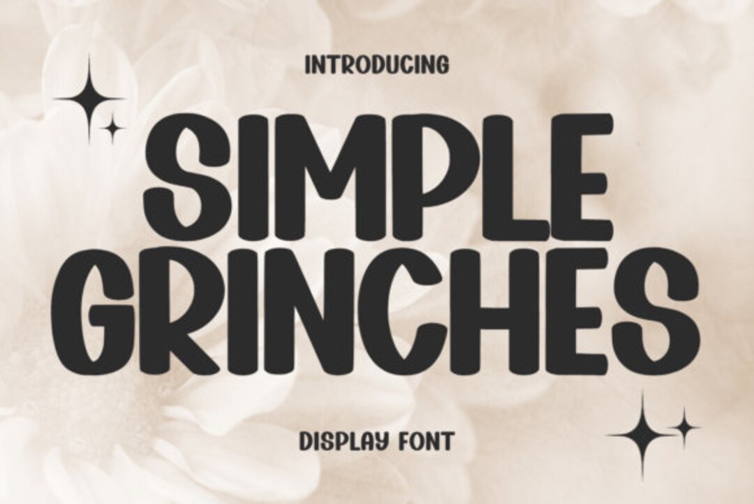 Simple Grinches Font, Cursive Font Bundle, Script Fonts, Canva Font ...