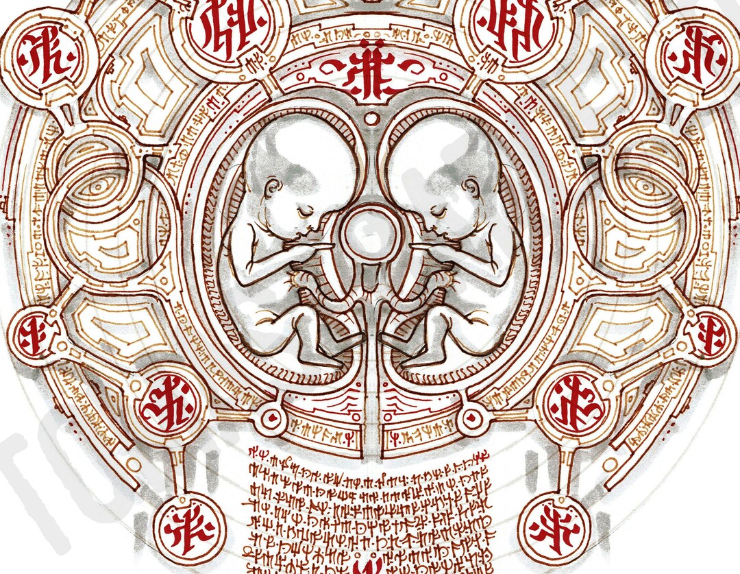 UKI'S ORIGIN. Digital Scanned Drawing by Tomas Barceló. - Etsy