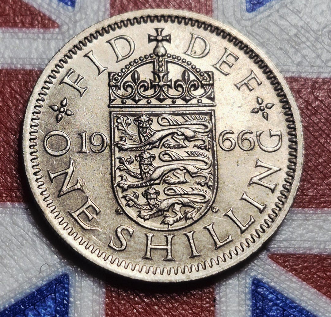 1966 Great Britain One Shilling – Cold War / Queen Elizabeth II ...