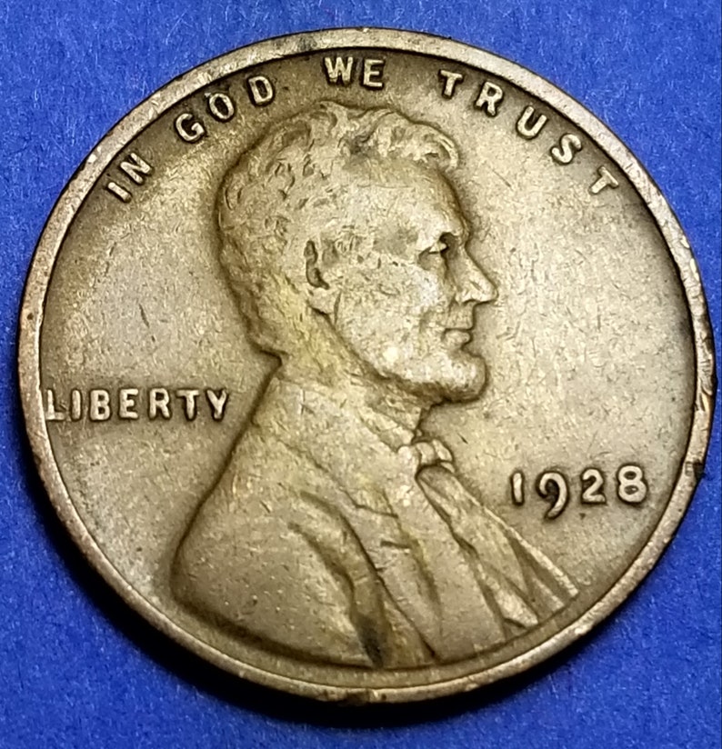1928 Lincoln Wheat Penny USA Collectible Coins - Etsy