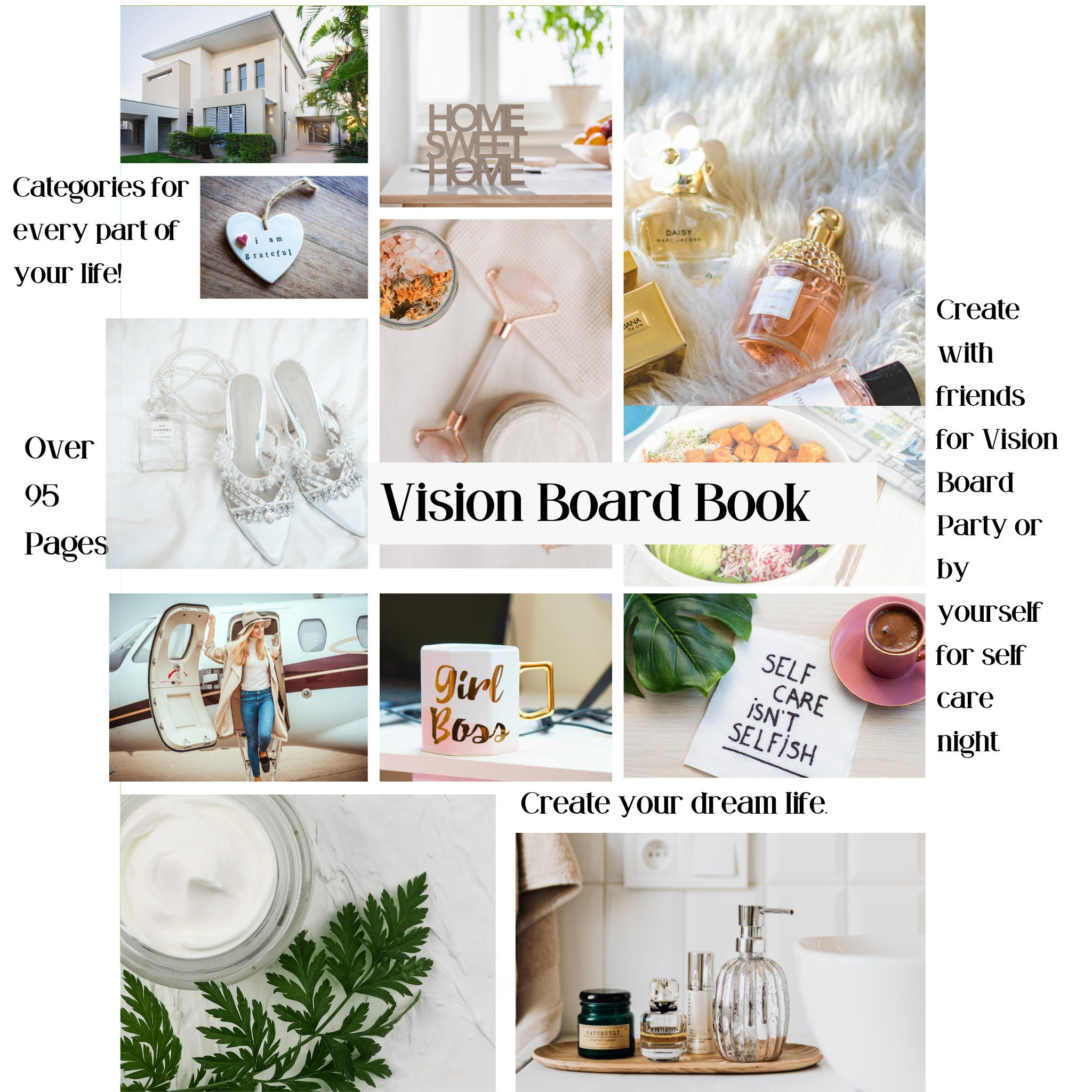 Inspire & Achieve: A Vision Board Book for Women - Etsy