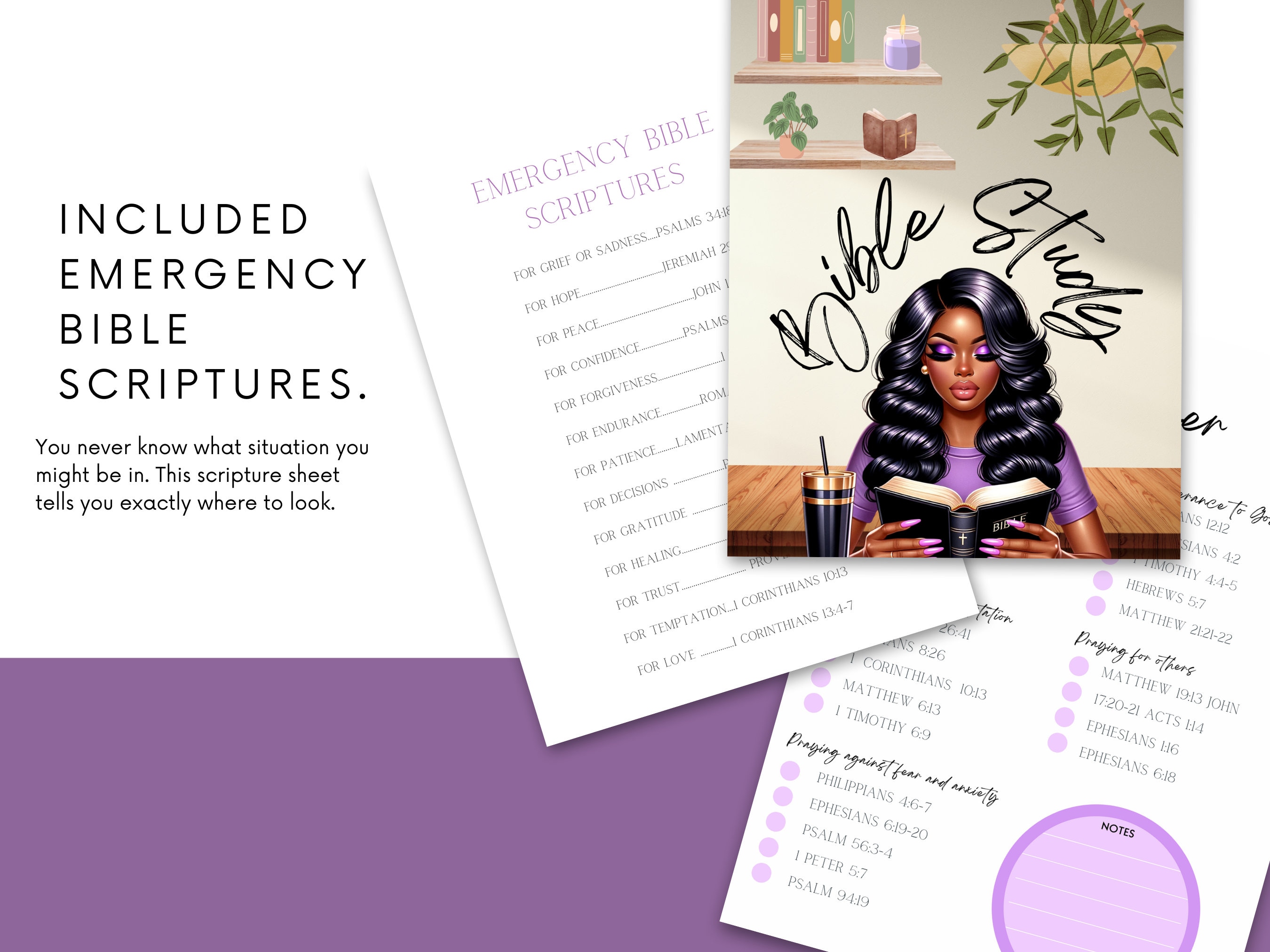 Beautiful Printable Bible Study & Prayer Journal - Etsy