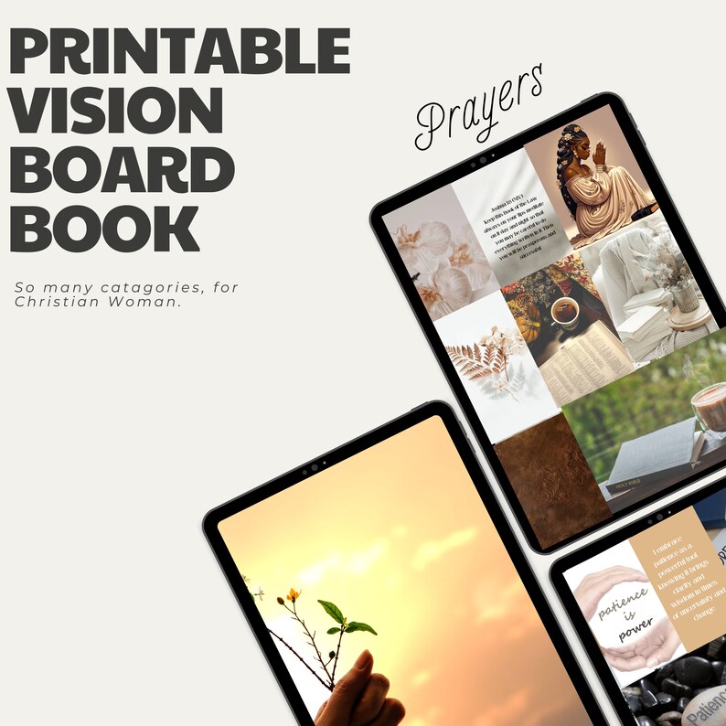 Printable Vision Board for Christian Women With Over 100 Printable ...
