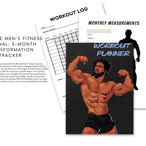 Ultimate Men's Fitness & Health Journal: 3-month Transformation ...