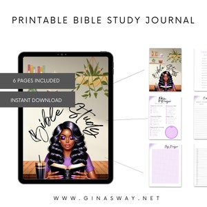Beautiful Printable Bible Study & Prayer Journal - Etsy