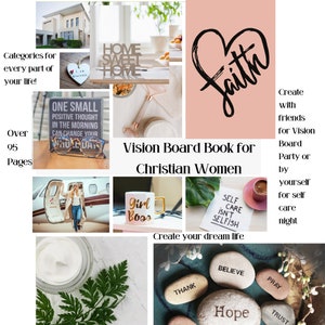 Faith & Dreams: A Vision Board Book for Christian Women - Etsy