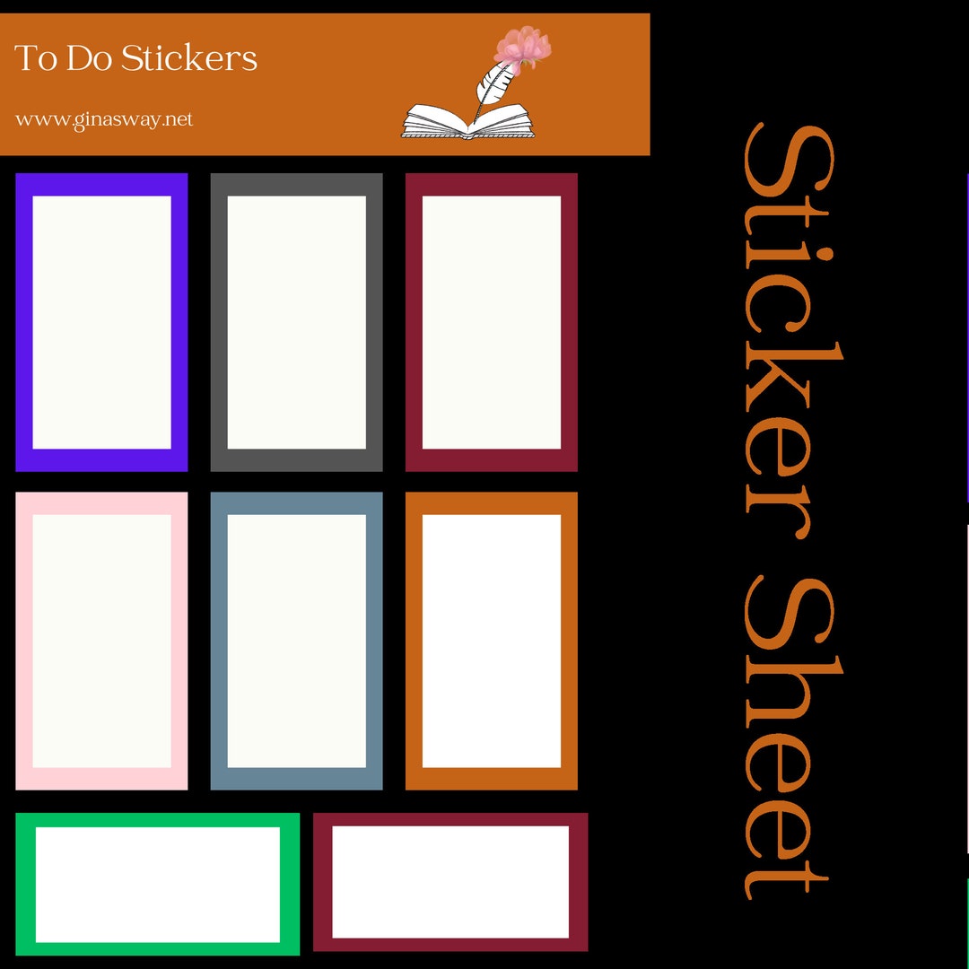 Box It Up: Simplified Planner Box Stickers - Etsy