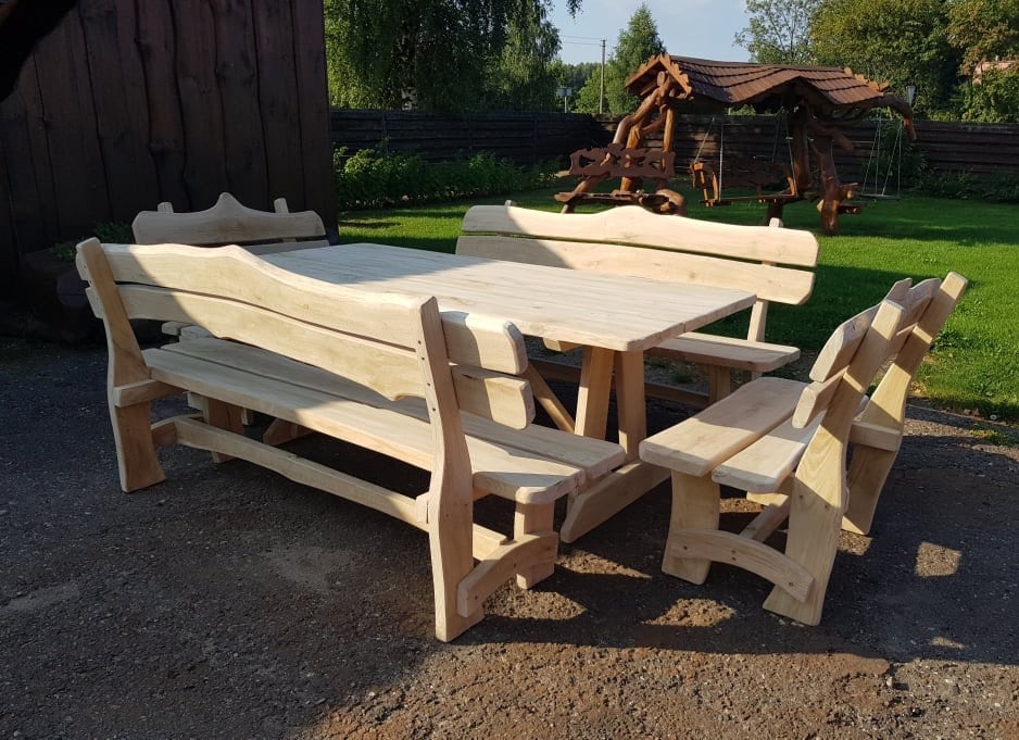 Garden Furniture, Patio Sets, Rustic Furniture, Wooden Table and Chairs ...